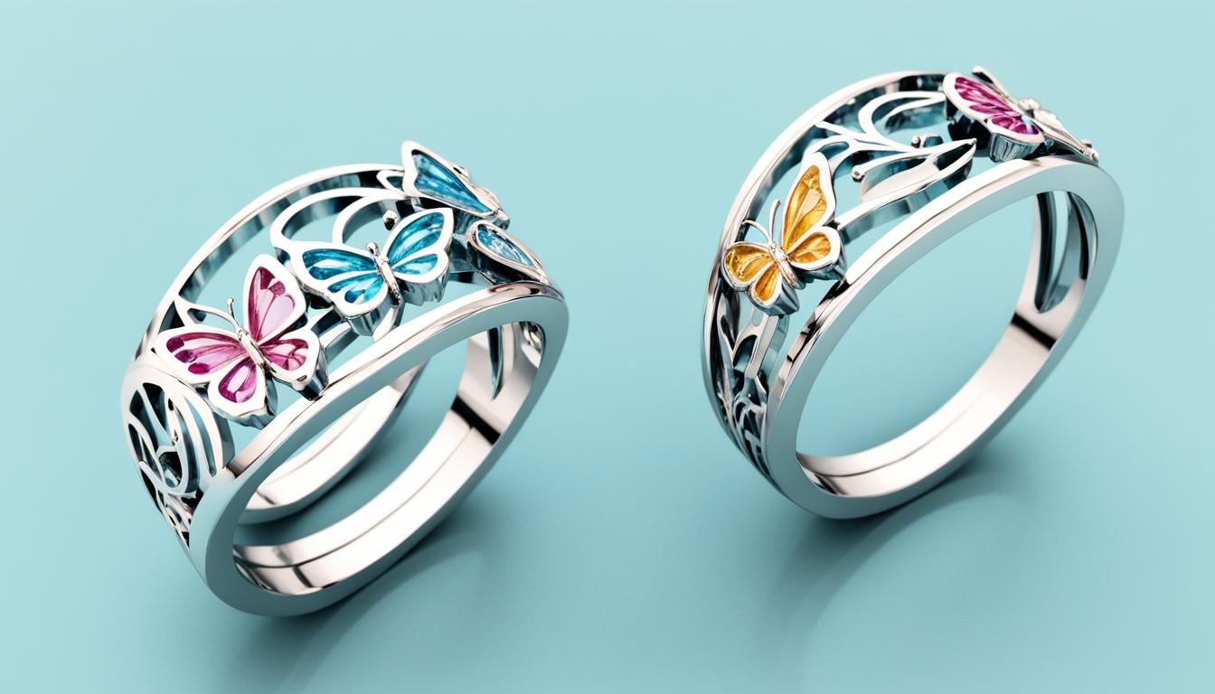 Butterfly Couple Ring: Perfect Symbol of Love & Unity - The Butterfly ...